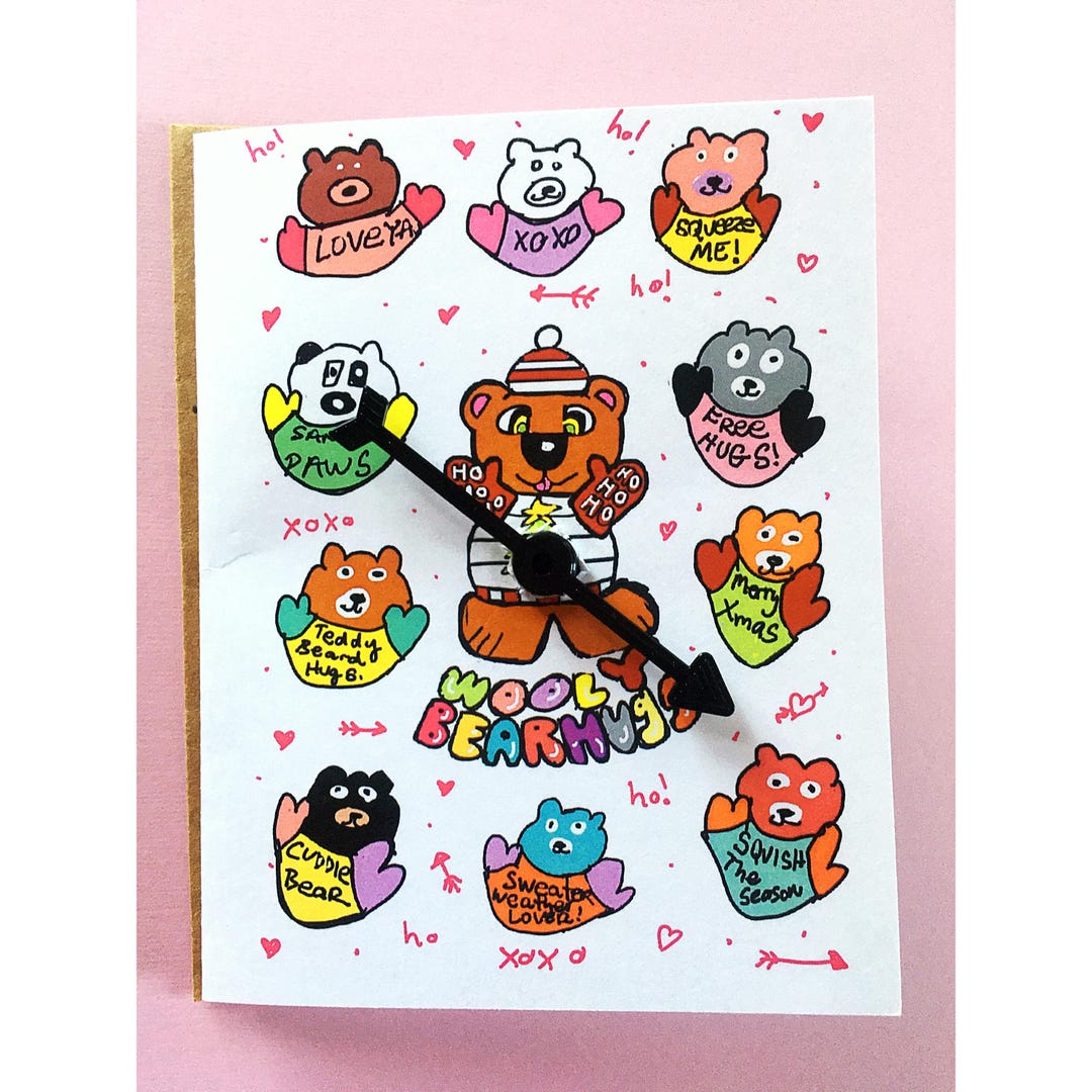 Wooly Bear Hug Choose Your Xmas Bear Hug Spinner Interactive Christmas ...