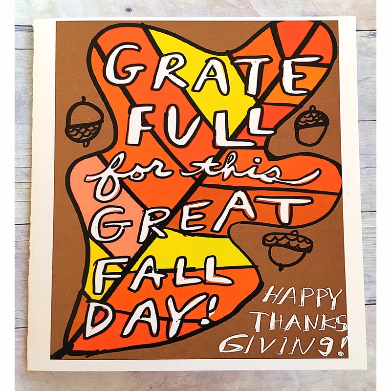 Grateful Pun Card - Etsy