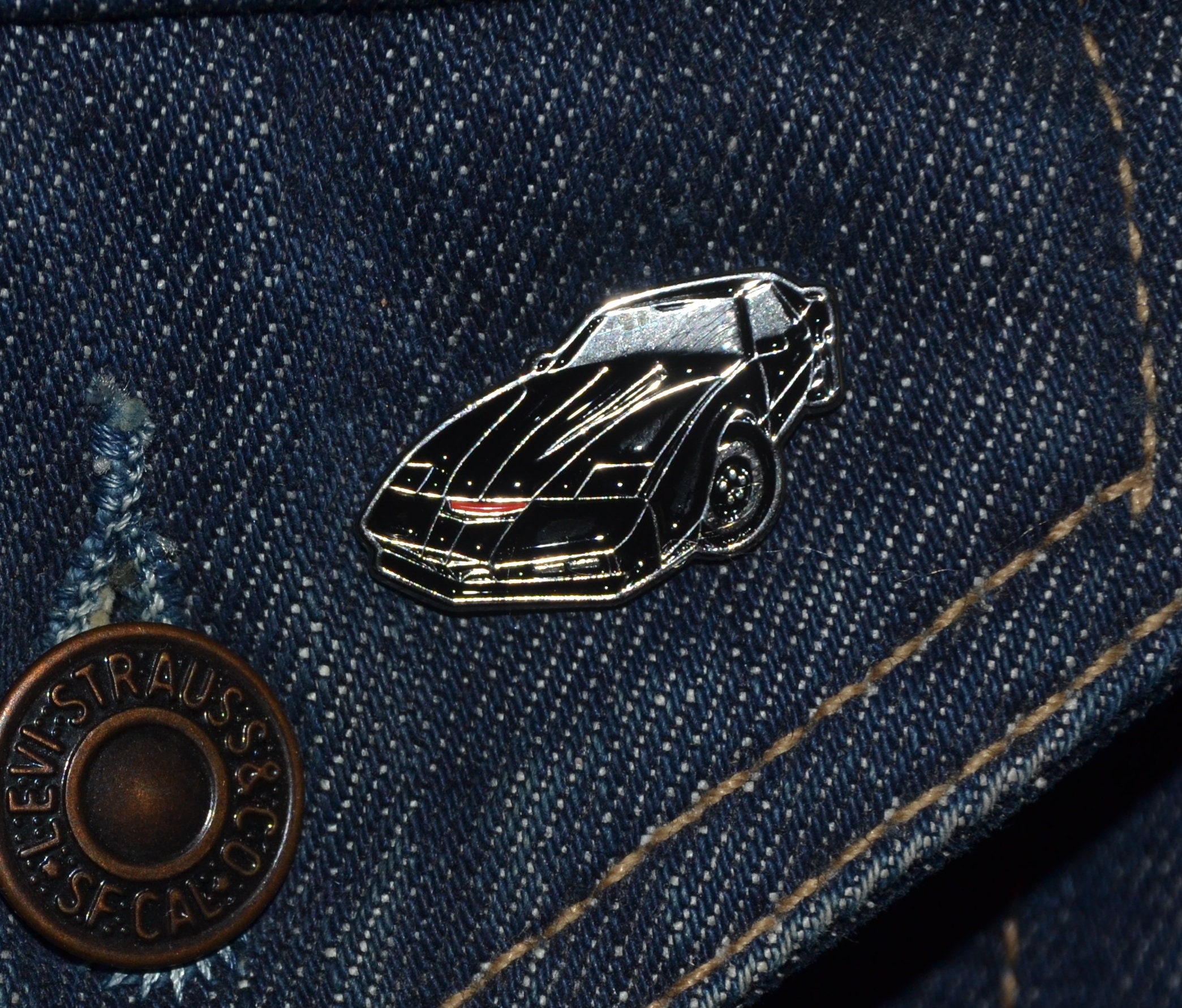 K.I.T.T. Style Pin - KITT, Knight Rider, David Hasselhoff (max.dim 25mm ...