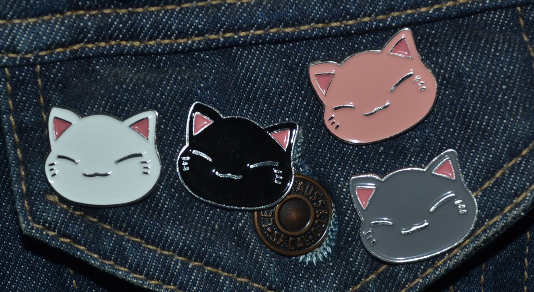 Cute Cat - Nemu Neko Pin (sleeping Cat Anime/manga Style; Max.dim 25mm ...