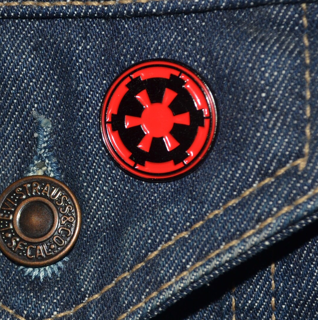 Imperial Cog Pin Red & Black sith Version as Seen in Obi Wan Series ...