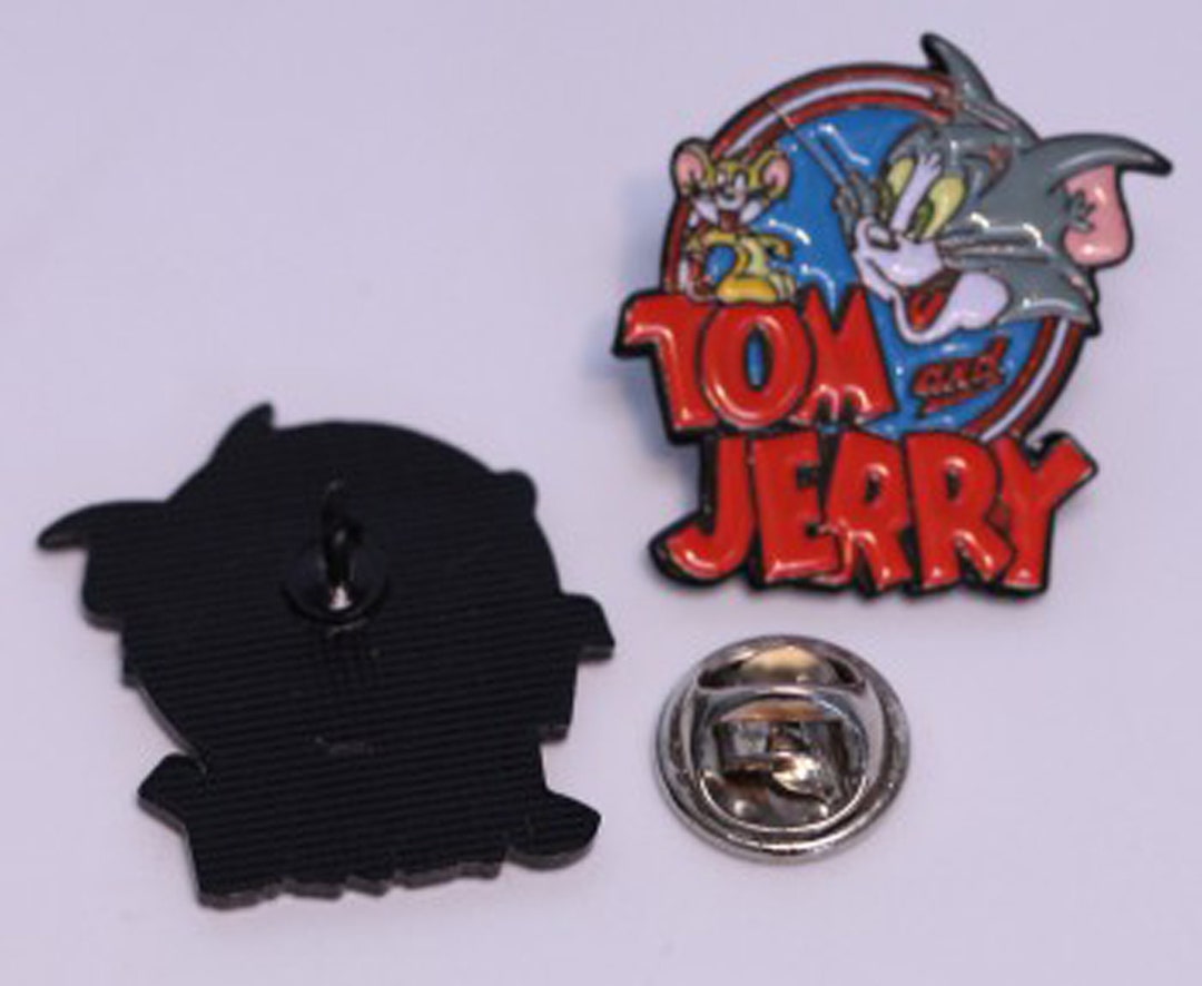 Tom & Jerry Style Pin max.dim 25mm Enamel Metal Lapel Pin - Etsy
