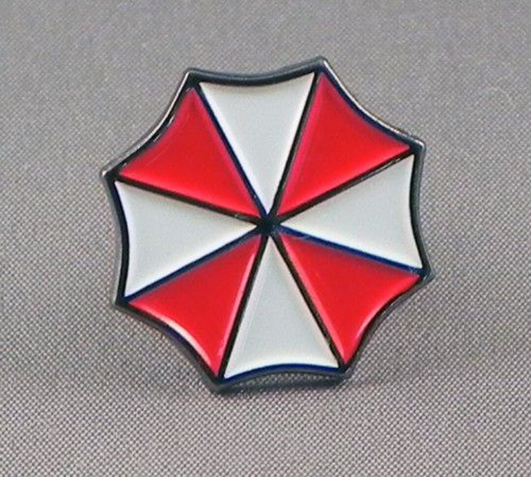 Umbrella Corporation Style Pin max.dim 22mm Resident Evil Enamel Metal ...