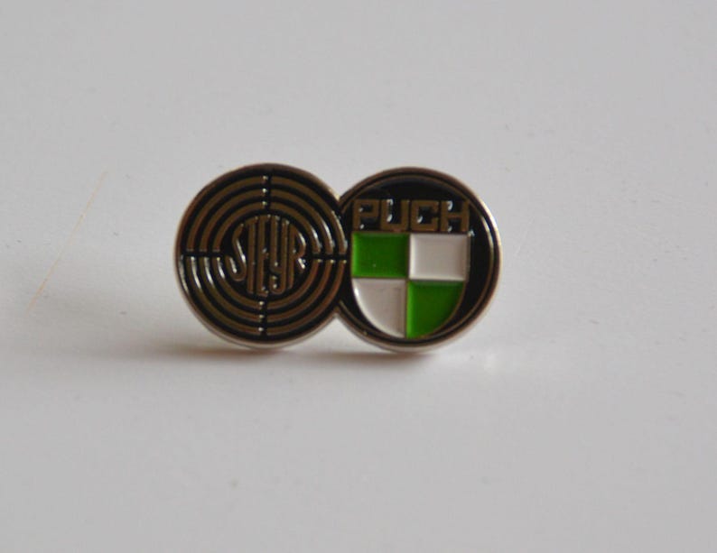 Puch - Steyr Logo Pin Classic Design Vinatge (max.dim 25mm) - Enamel ...