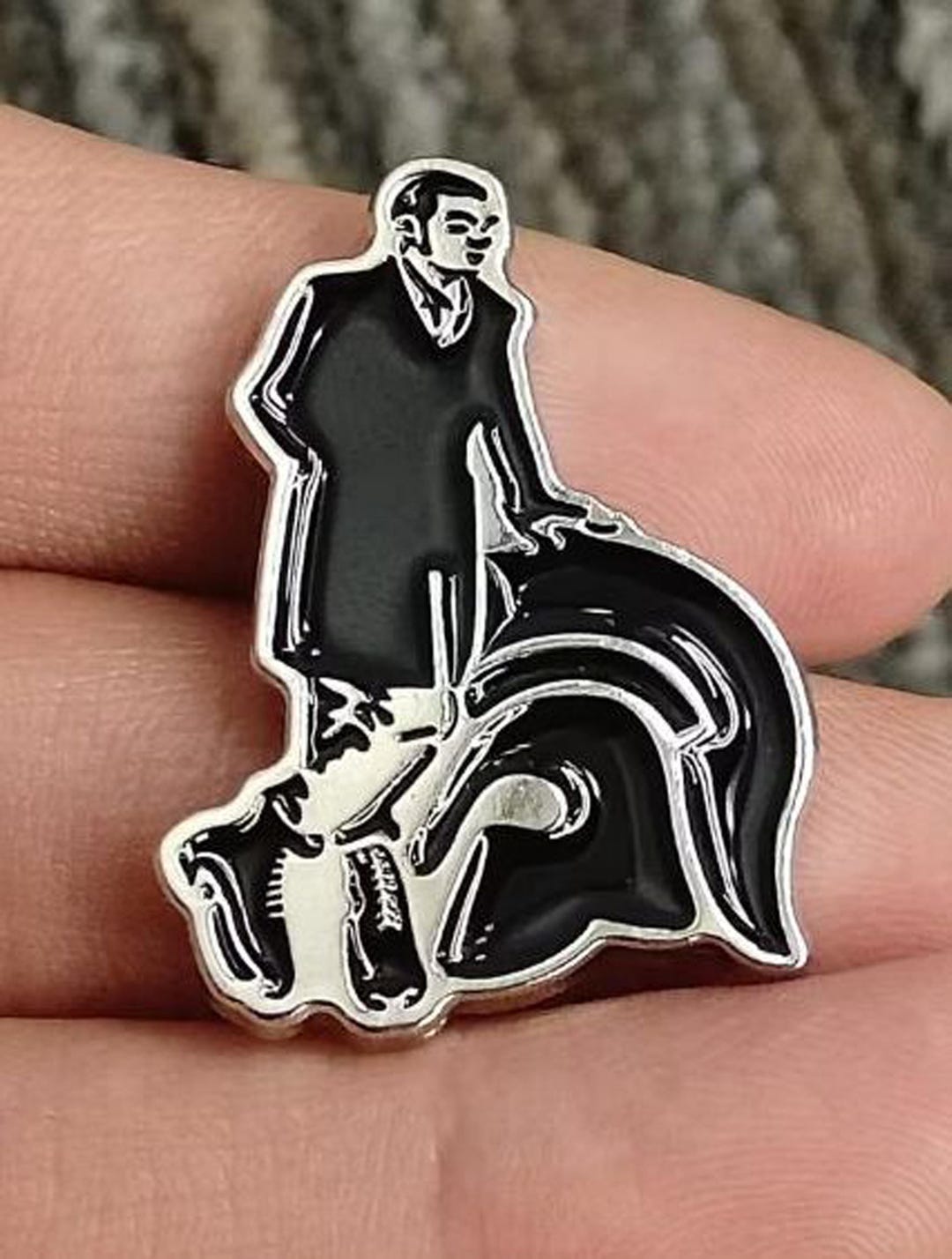 Trojan Helmet Skinhead Logo Shape Pin *new Bigger Design* (max.dim 29mm ...