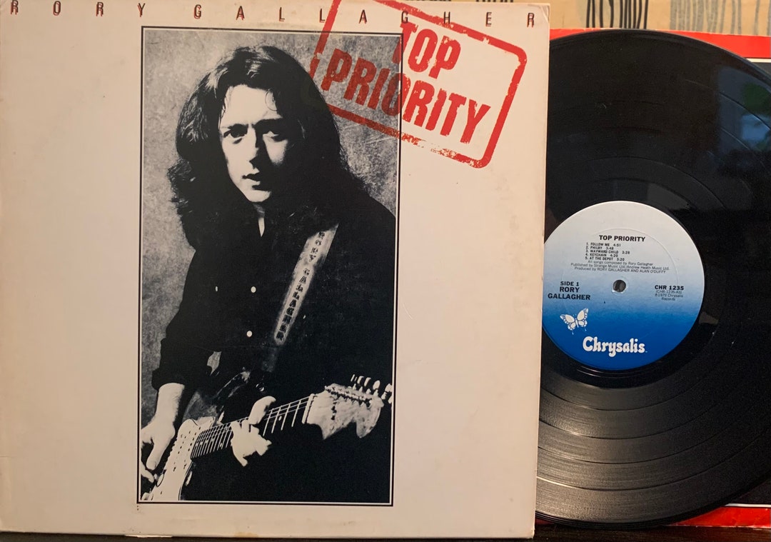 Vintage Vinyl Rory Gallagher, Top Priority, Chrysalis, CHR 1235 ...