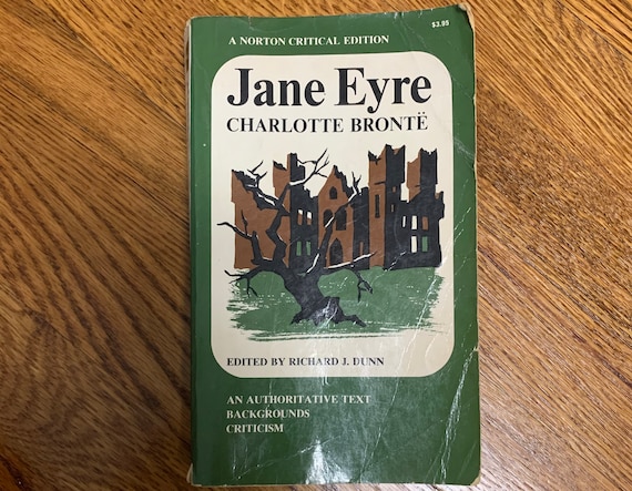 Jane Eyre Vintage Book Cover
