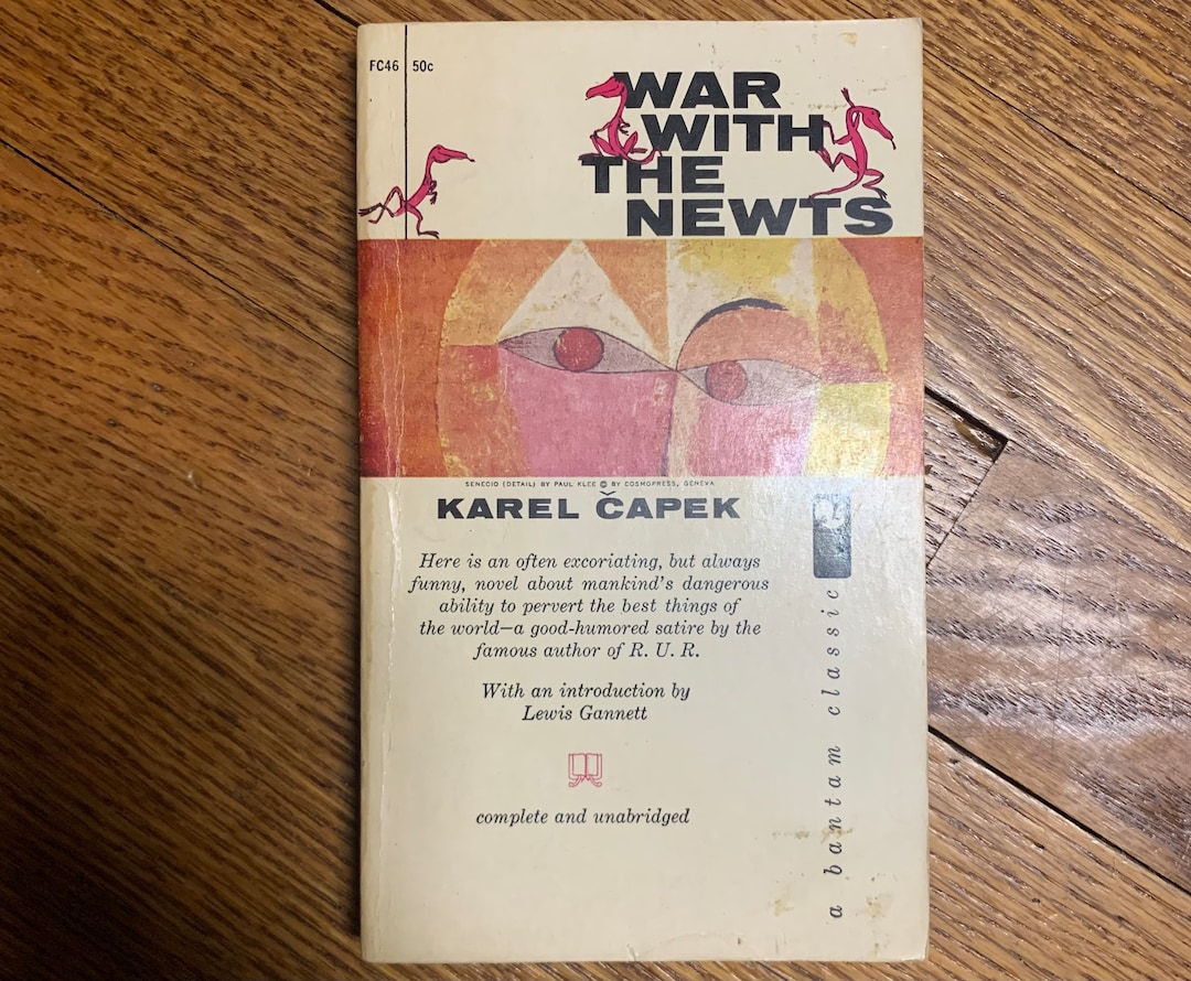 Vintage Book War With the Newts, Karel Capek, Bantam Classic, 1959 - Etsy