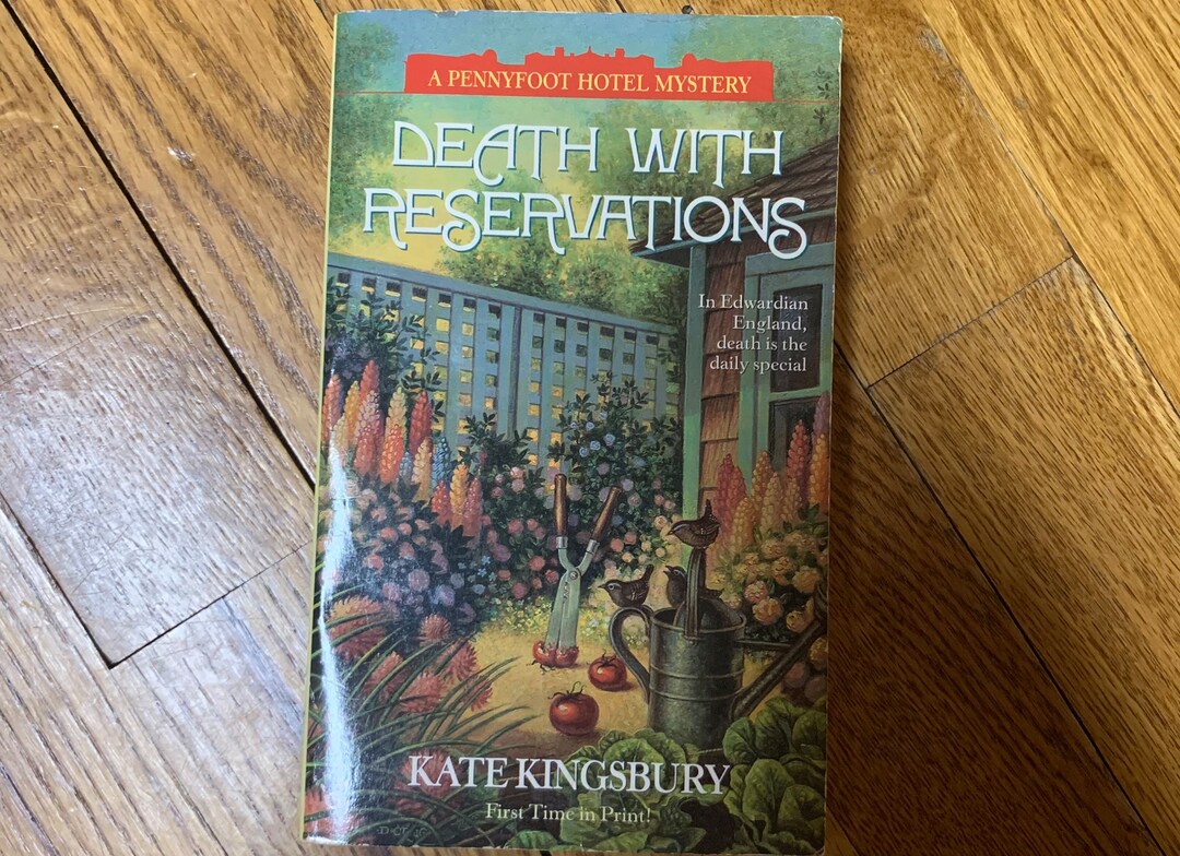 Vintage Book Death With Reservations, Kate Kingsbury, Pennyfoot Hotel ...
