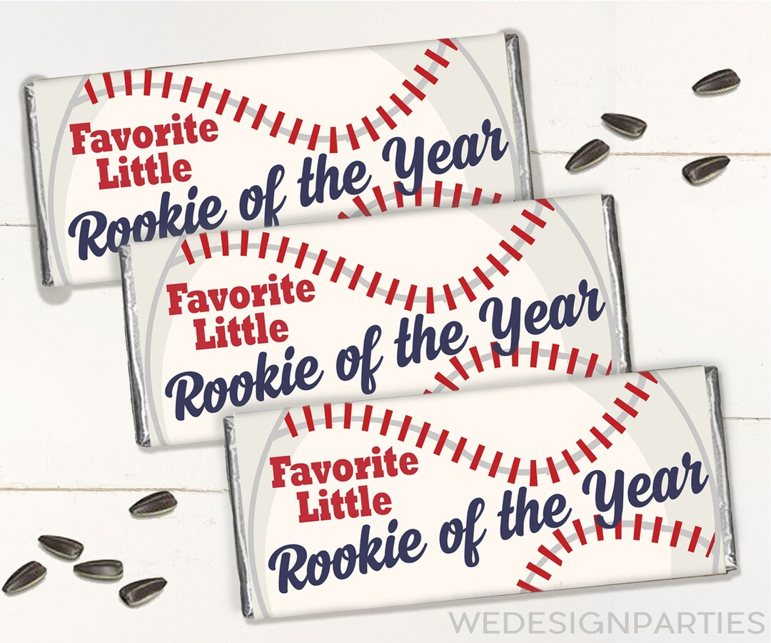 Baseball 1st Birthday Party Favor, Baseball Candy Bar - Etsy