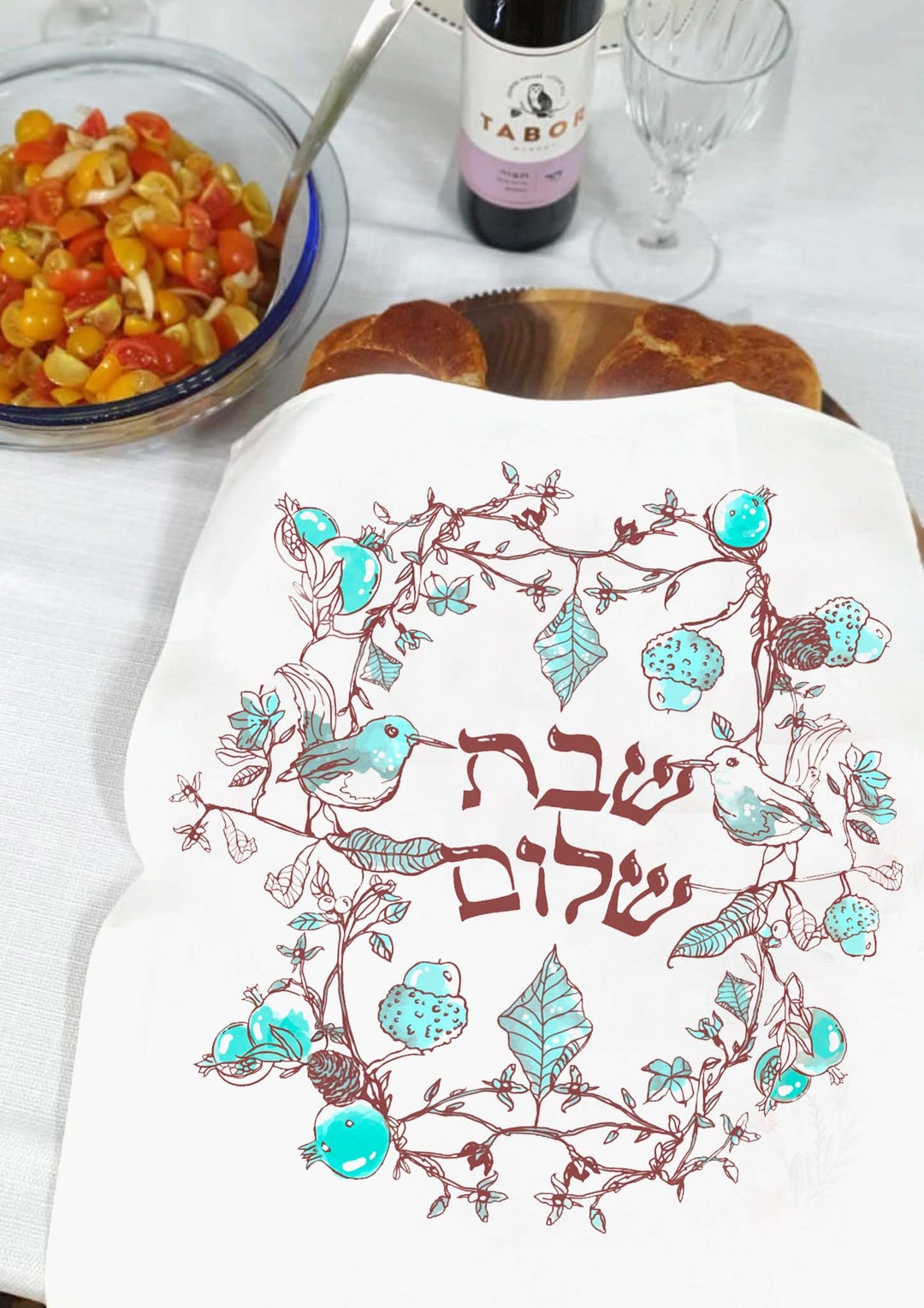 Challah Cover, Judaica Gift, Housewarming Gift, Handmade Home Gift ...