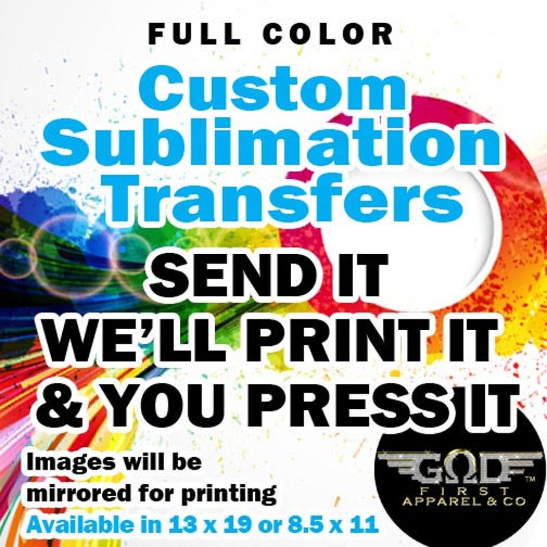 Custom Made Ready to Print Sublimation Transfer - Etsy