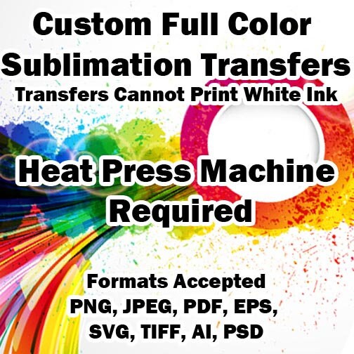 Custom Made Ready to Print Sublimation Transfer - Etsy
