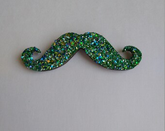 Green Mustache - Etsy