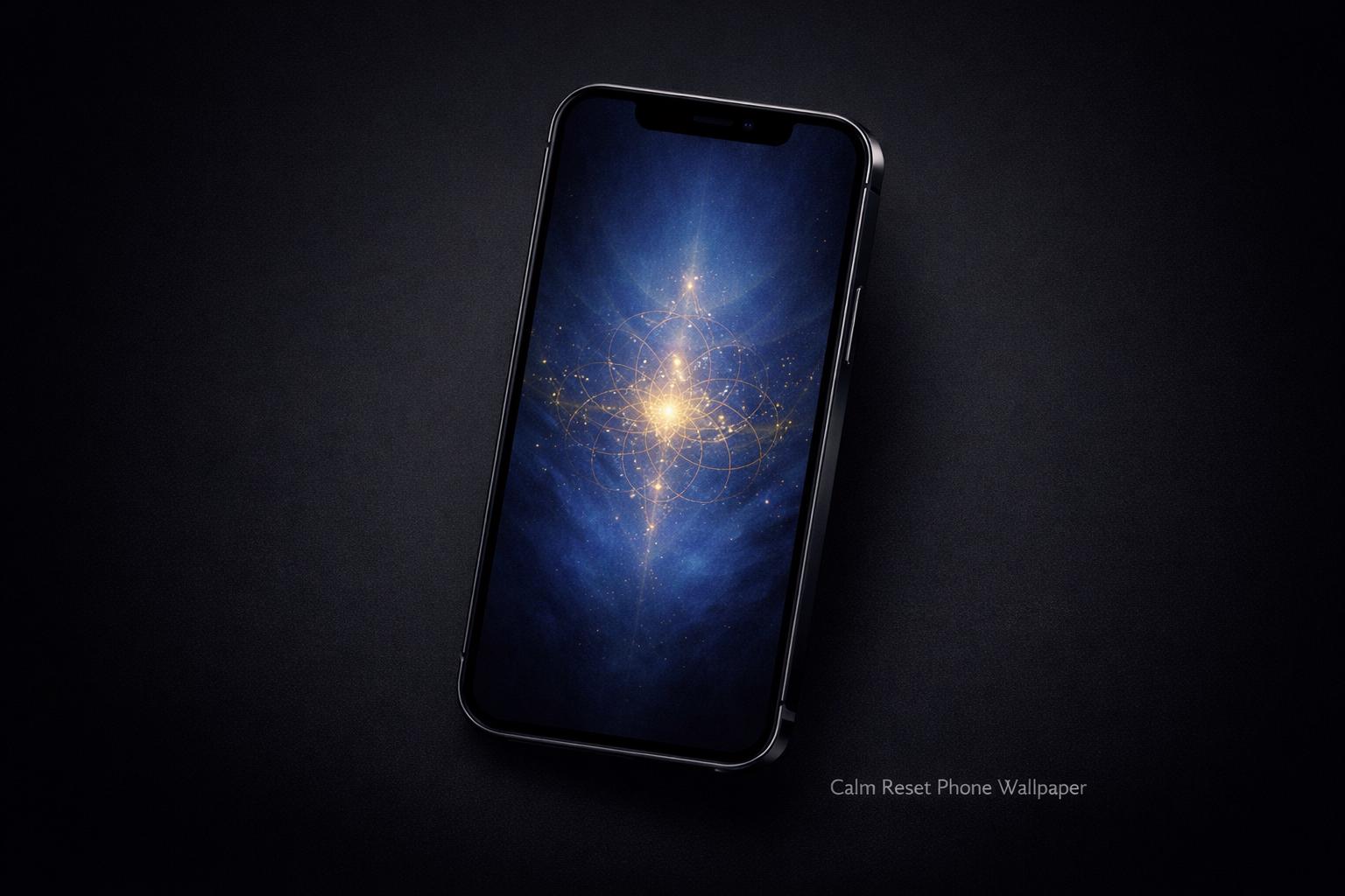 The Indigo Blueprint — Calming Blue Phone Wallpaper for Nervous System ...