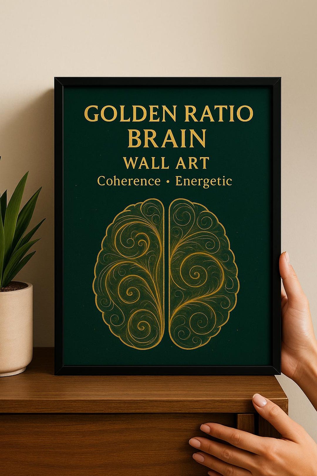 Golden Ratio Brain Print, Sacred Geometry Art (instant Download) - Etsy