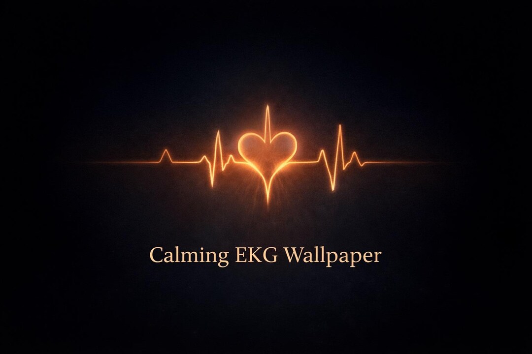 Heartbeat Coherence Digital Wallpaper for Calm & Focus | Minimal ...