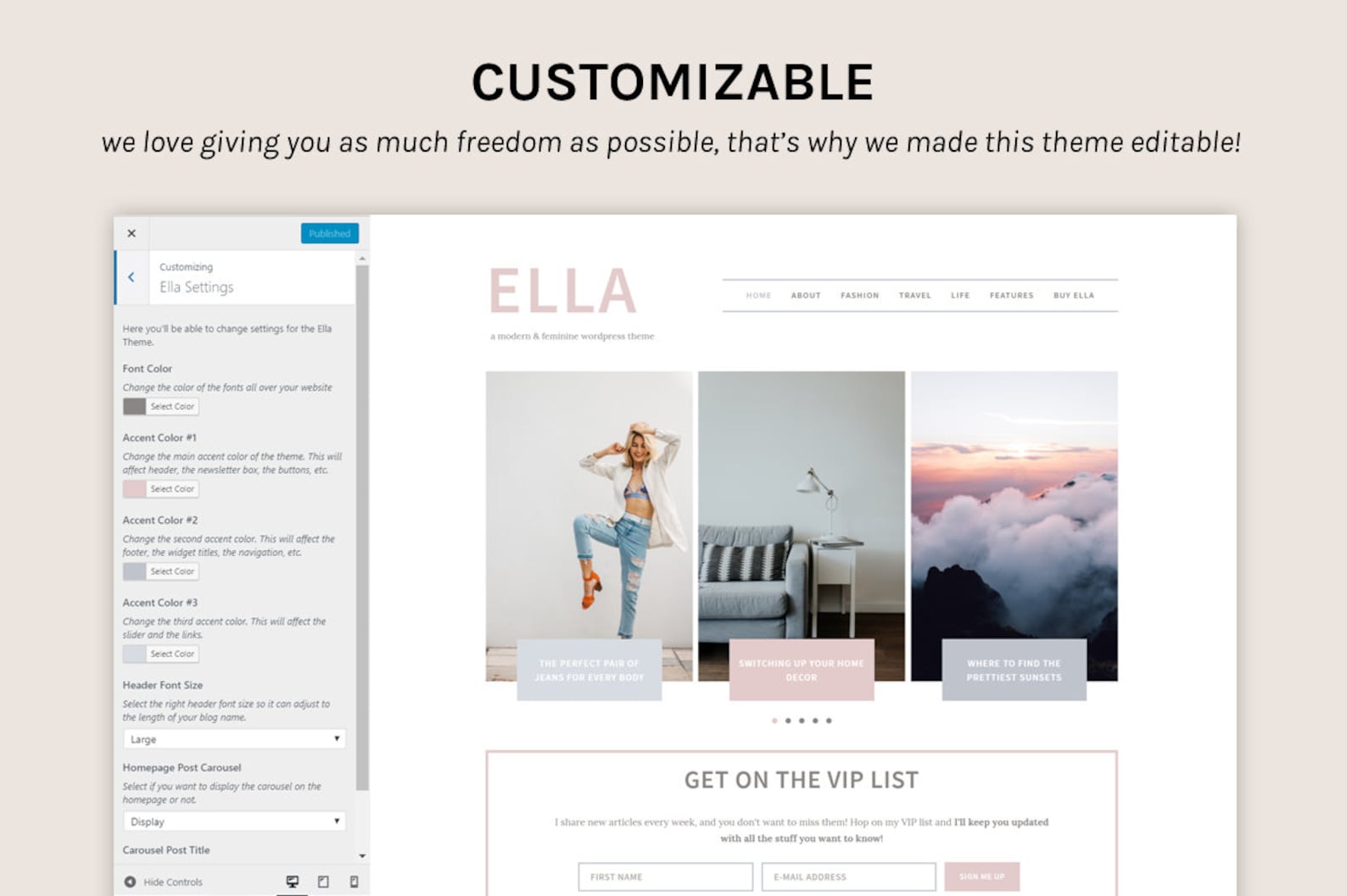 Ella Wordpress Theme Genesis Child Theme Gutenberg - Etsy