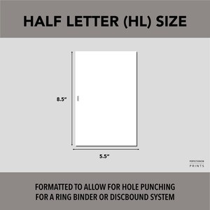 HALF Letter Projects, PRINTABLE Planner Insert, Short Projects, GTD ...