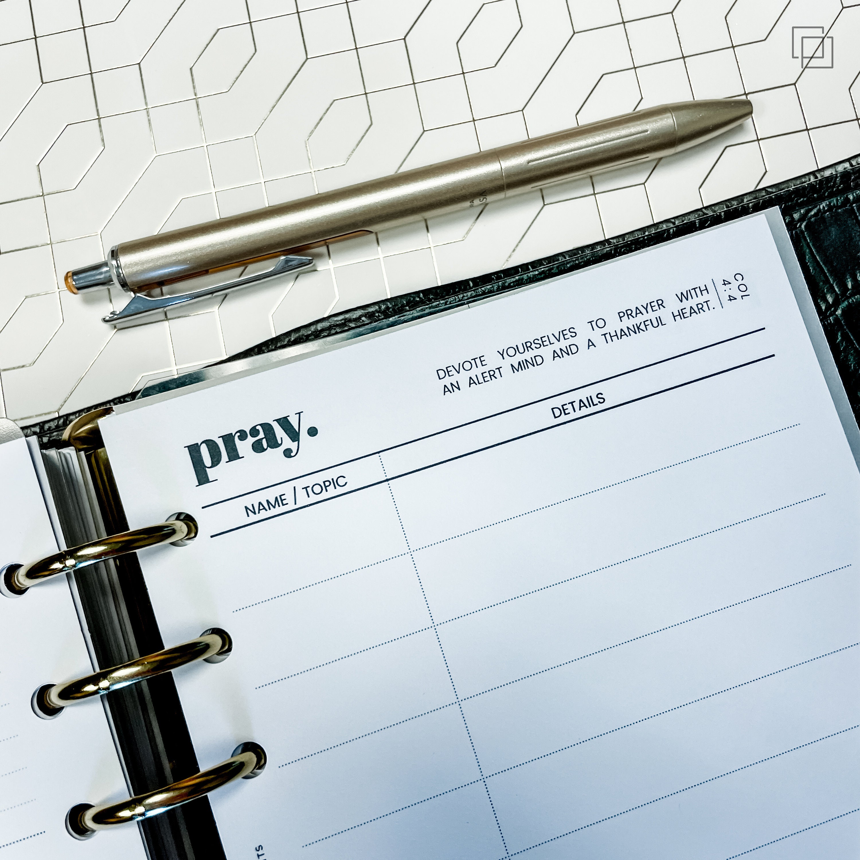 HP CLASSIC Prayer List Discbound Planner Insert - Etsy