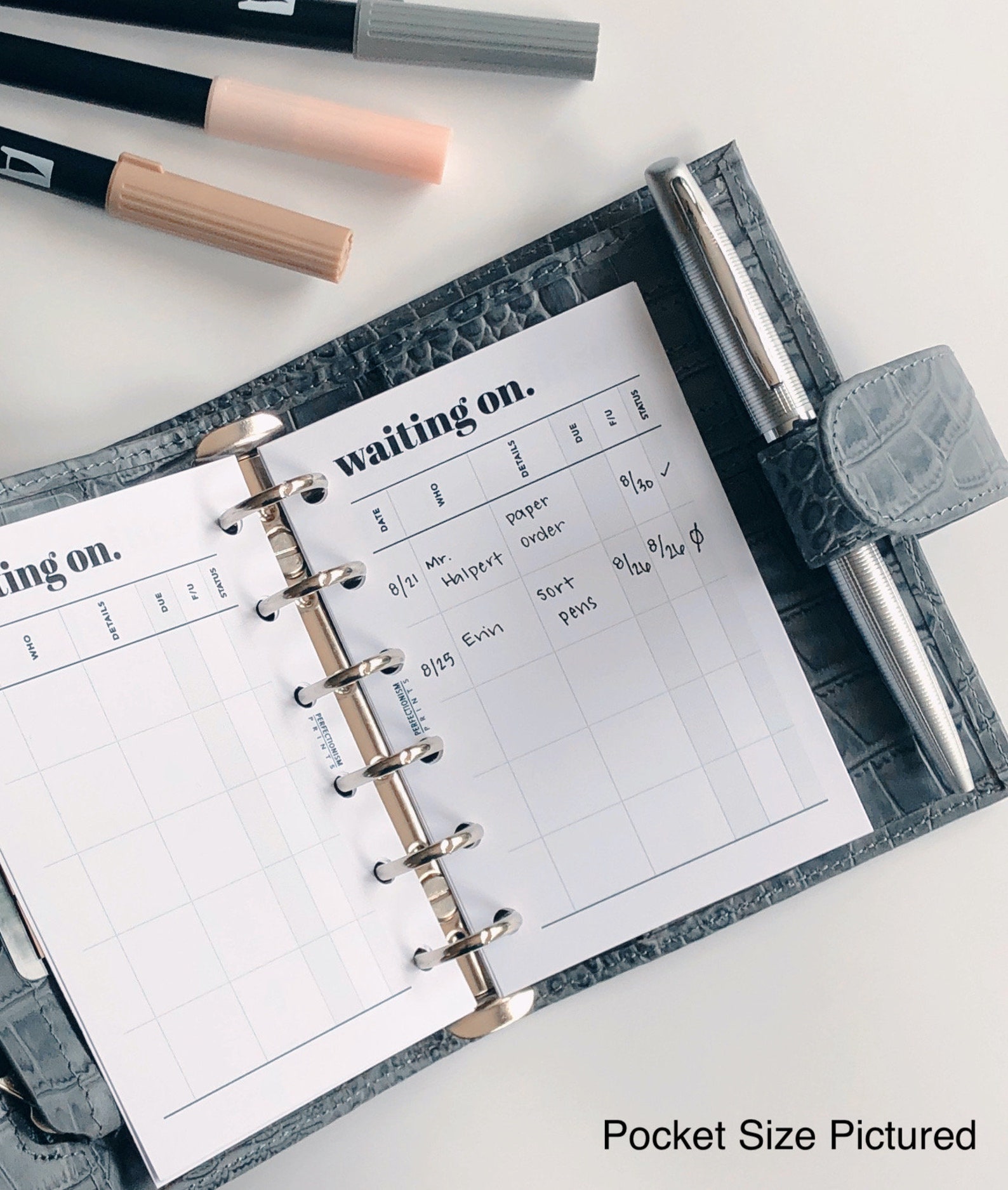 HALF Letter Waiting on List, PRINTABLE Planner Insert, List to Help Get ...