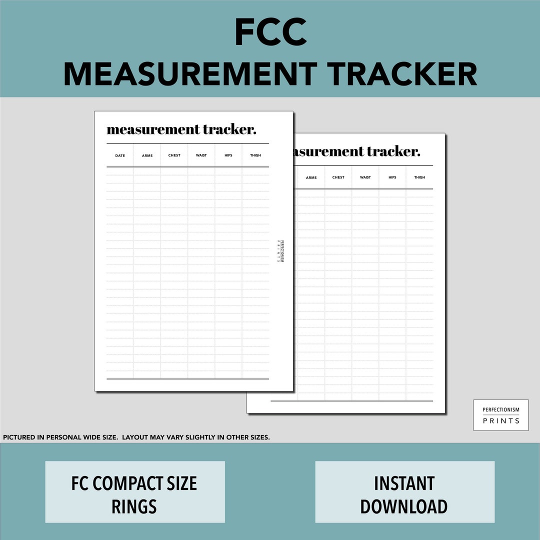 FCC RINGS Messung Tracker - Etsy.de