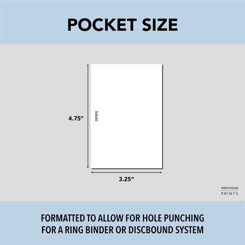 POCKET RINGS Monthly Overview PRINTABLE Planner Insert | Etsy