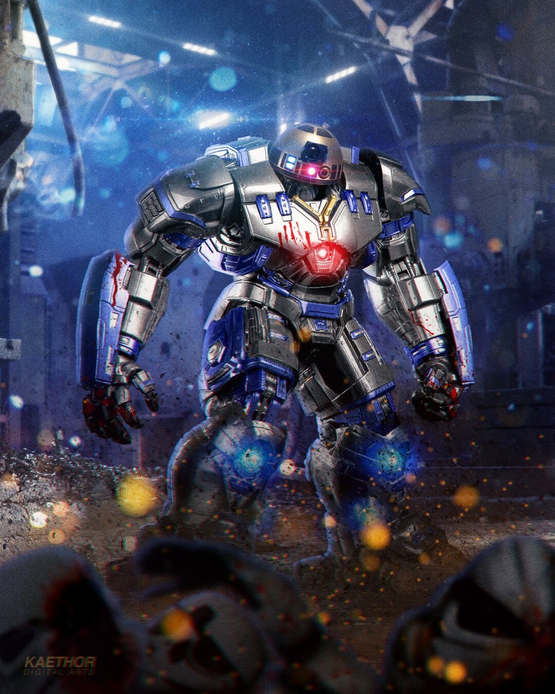 R2-D2 Buster Hulk Buster Mashup Star Wars Marvel Poster - Etsy