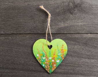 Hand painted heart | Etsy