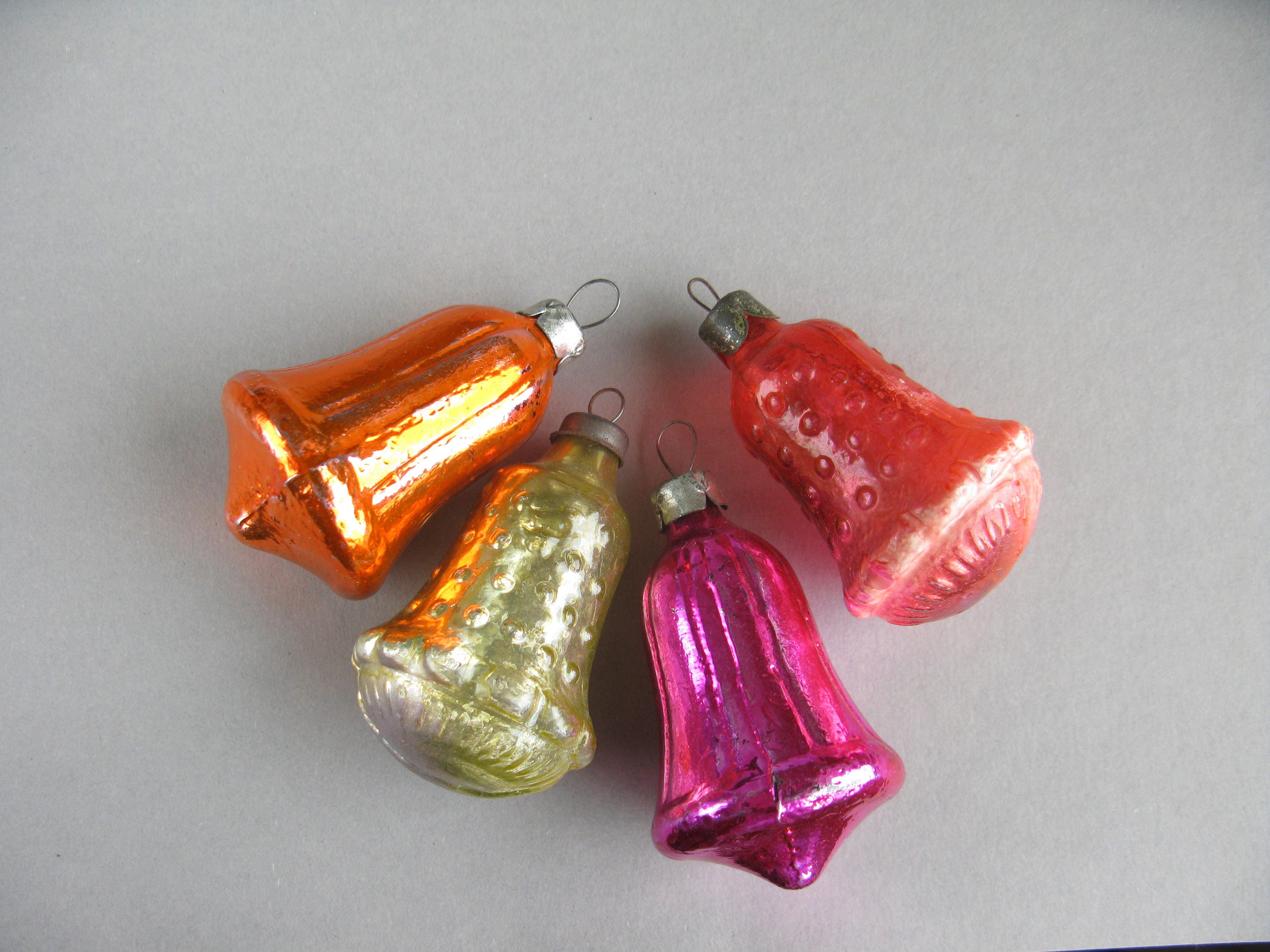 Vintage Soviet Christmas Decorations Set of 4 Christmas Glass - Etsy