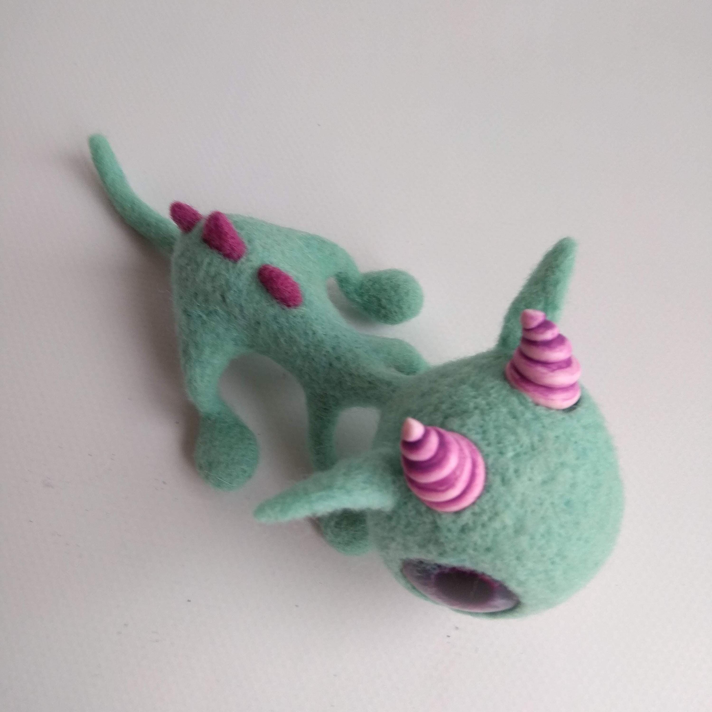 Needle Felted Wool Dragon, Fantasy Art Doll, Home Decor - Etsy