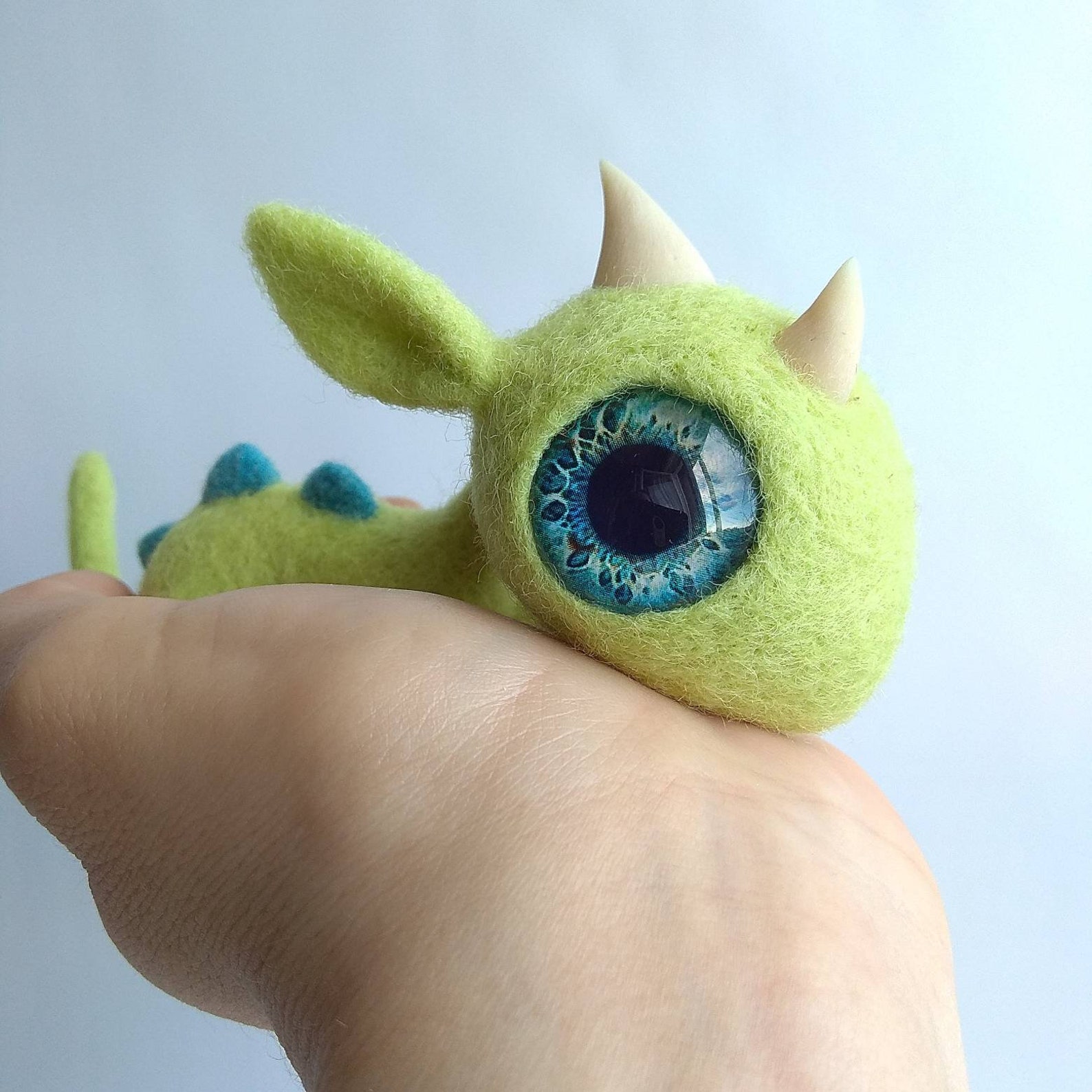 Wool Dragon Needle Felted Fantasy Creature on Wire Frame With - Etsy
