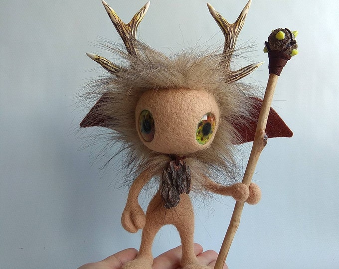 Forest Spirit, Fantasy Creature, Wool Sculpture on Wire Frame, With ...