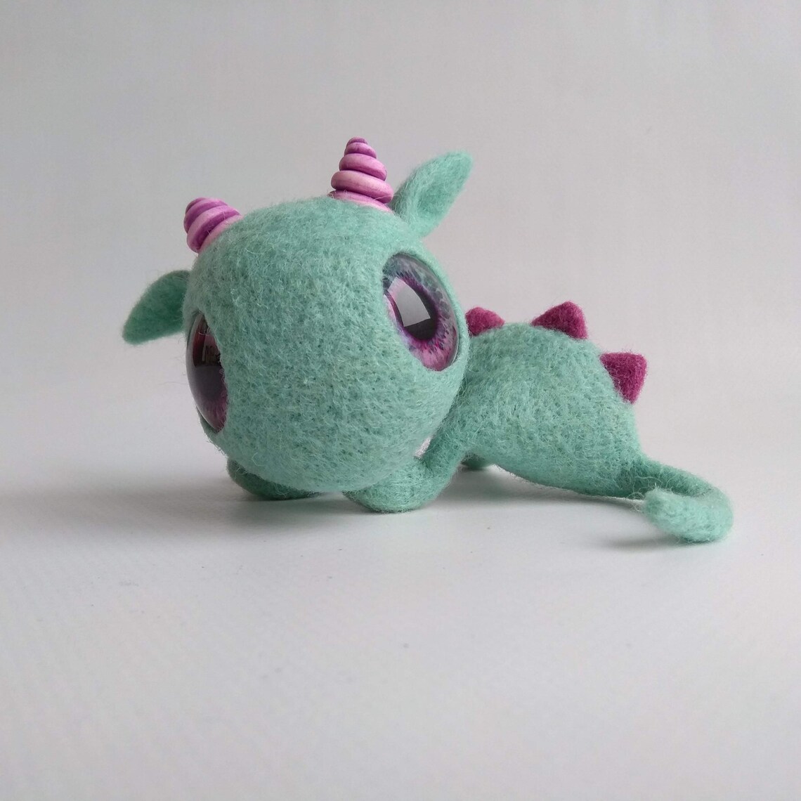 Needle Felted Wool Dragon, Fantasy Art Doll, Home Decor - Etsy