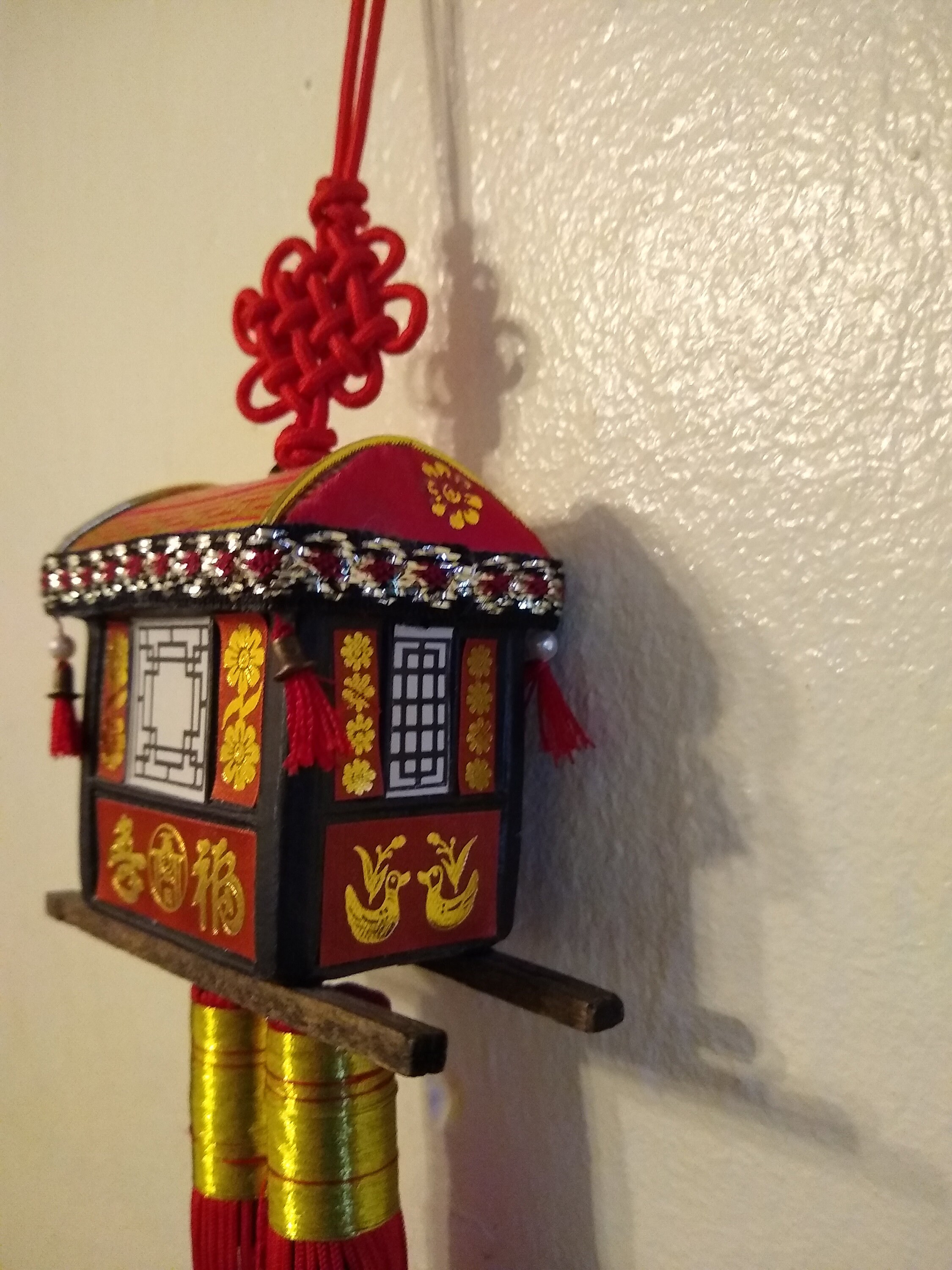 Chinese Wedding Palanquin With Ducks Knot in Red and Gold | Etsy