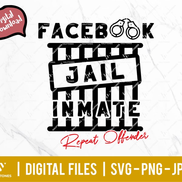 Facebook Jail Svg - Etsy