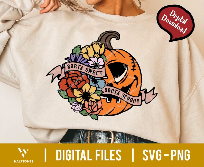Sorta Sweet Sorta Spooky SVG Halloween Svg Spooky Season - Etsy