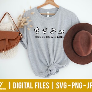 This is How I Roll Panda SVG, Funny Panda Svg, Rolling Panda Svg, Panda ...