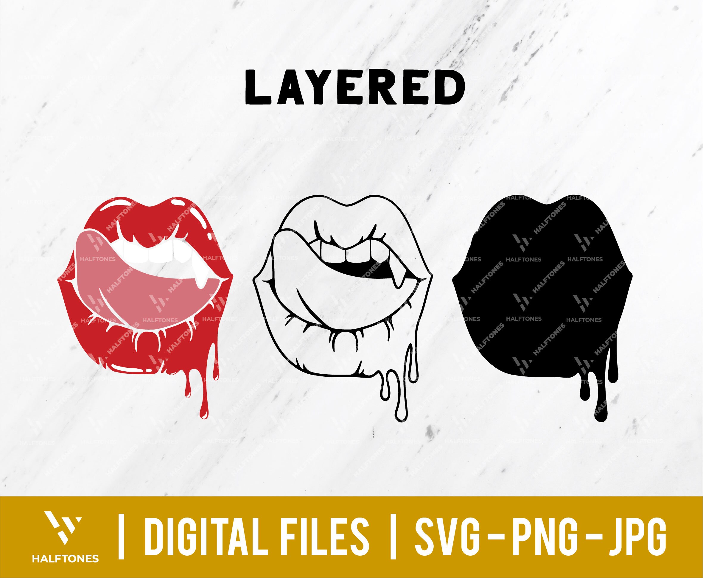 Vampire Lips SVG, Halloween SVG, Dripping Lips SVG, Gothic Svg, Bloody ...