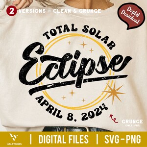 Total Solar Eclipse 2024 SVG, April 8 2024 Svg, Total Solar Eclipse Svg ...