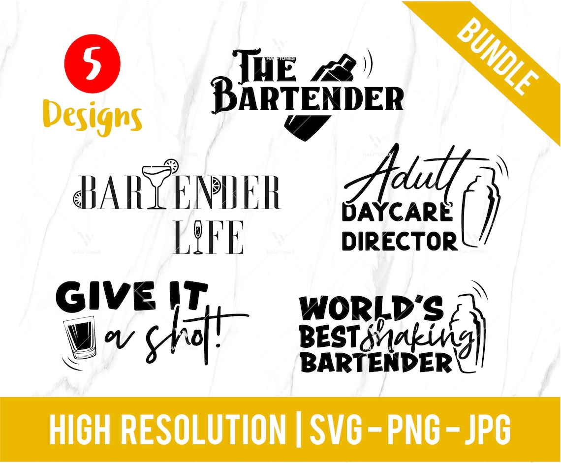 Bartender Svg Bundle, Bartender Life Svg, Adult Daycare Director Svg ...