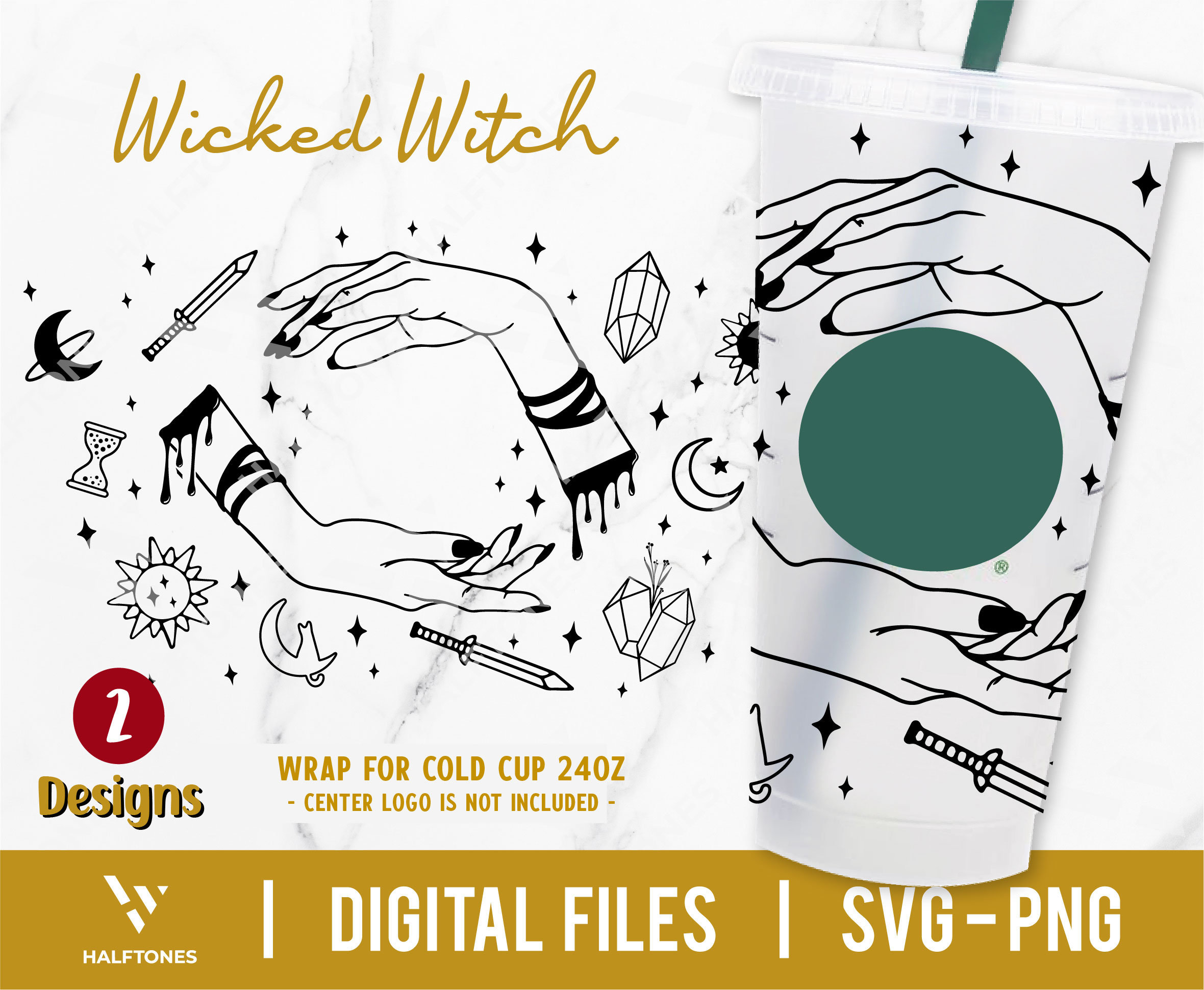 Wicked Witch Cold Cup Svg Witchy Cold Cup Svg Magic Witch - Etsy