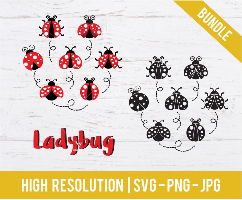 Ladybug Svg Bundle Lady Bug Svg Ladybug Files for Cricut | Etsy