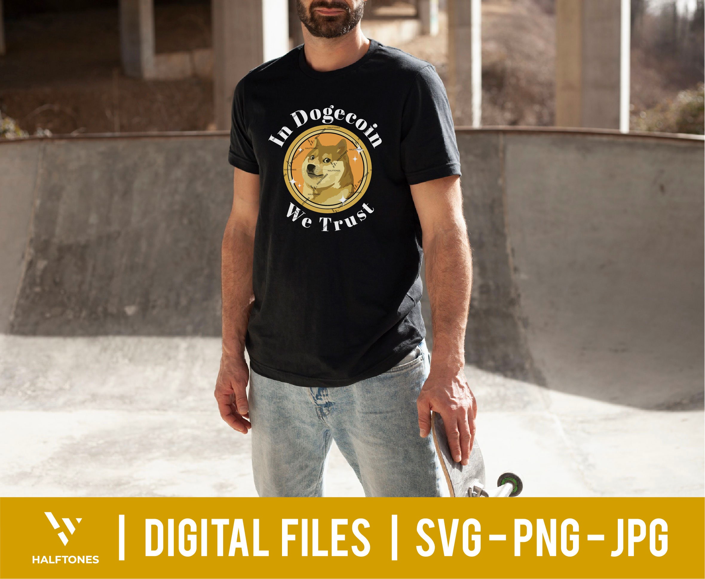 Doge to the Moon Svg in Dogecoin We Trust Svg Dogecion - Etsy