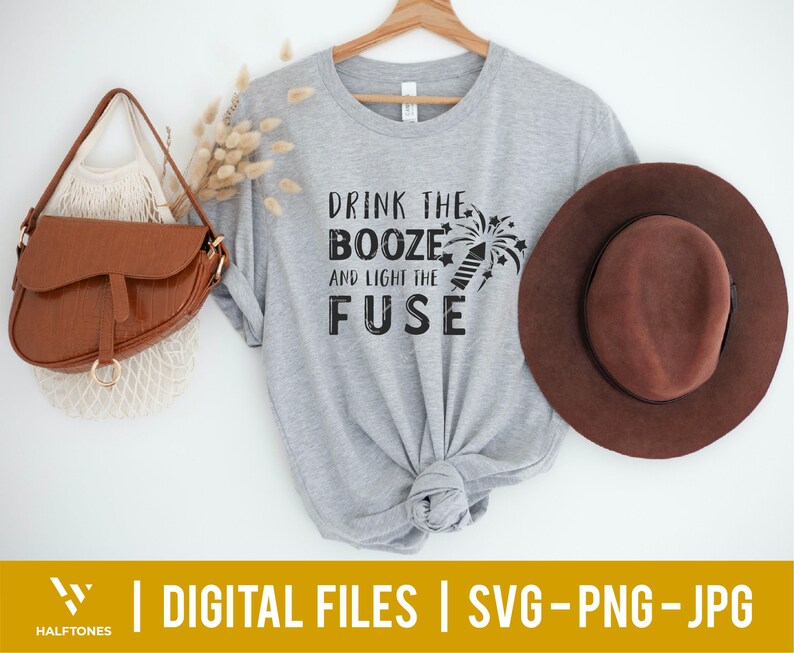 Drink the Booze and Light the Fuse Svg 4th of July Svg July - Etsy