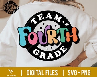 Fourth Grade SVG, 4th Grade Svg, Team Fourth Grade Svg, 4th Grade ...
