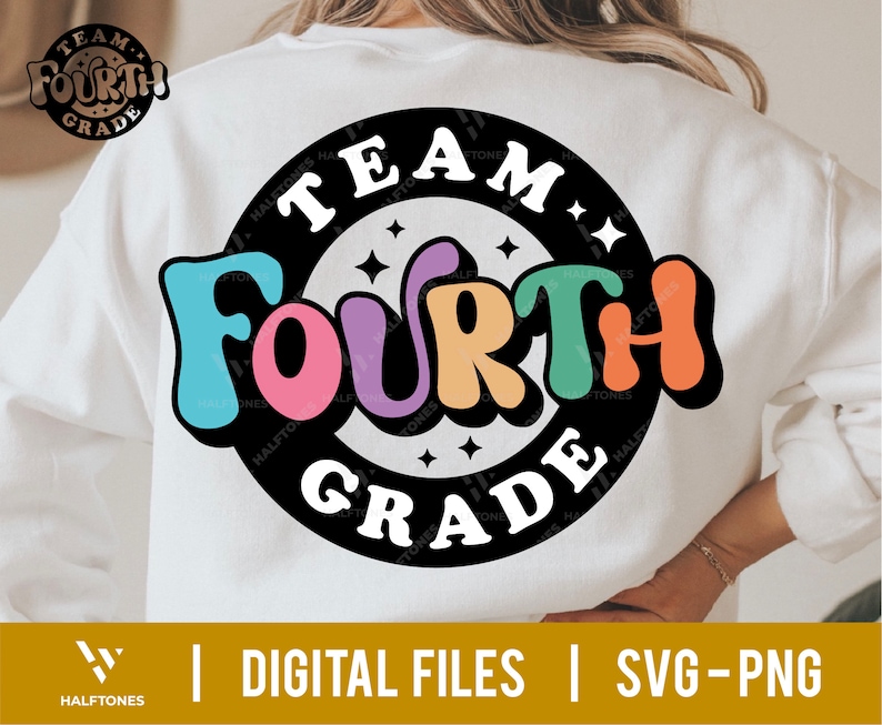 Team Fourth Grade SVG 4th Grade Squad Svg Back to School - Etsy