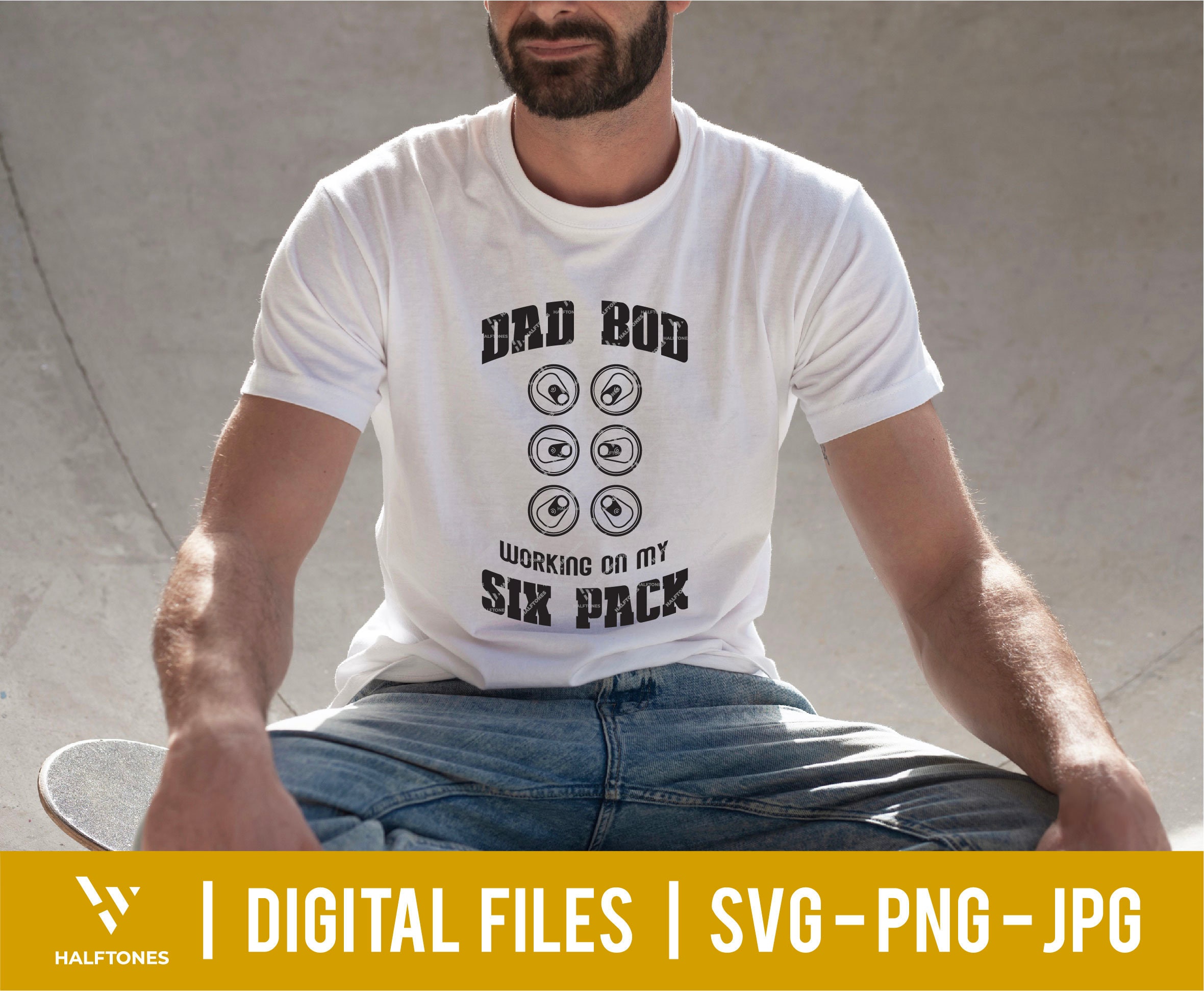 Dad Bod Six Pack Drinking Team SVG Working on My Six Pack - Etsy
