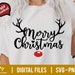 Merry Christmas SVG Reindeer Svg Christmas PNG Santa Claus - Etsy