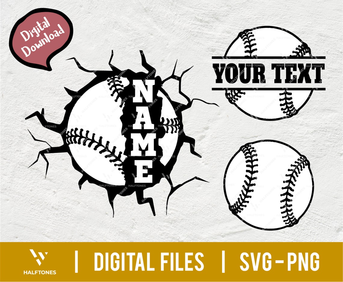 Name Baseball Svg Baseball Decal Svg Baseball Shirt Svg - Etsy